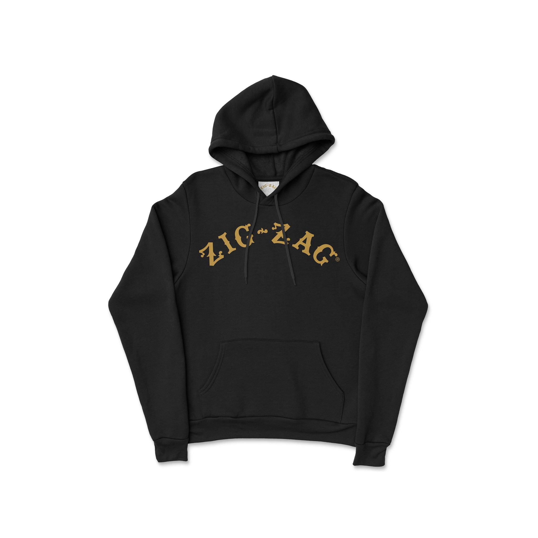 Black Logo Hoodie - Zig-Zag Sweatshirt | Zig-Zag