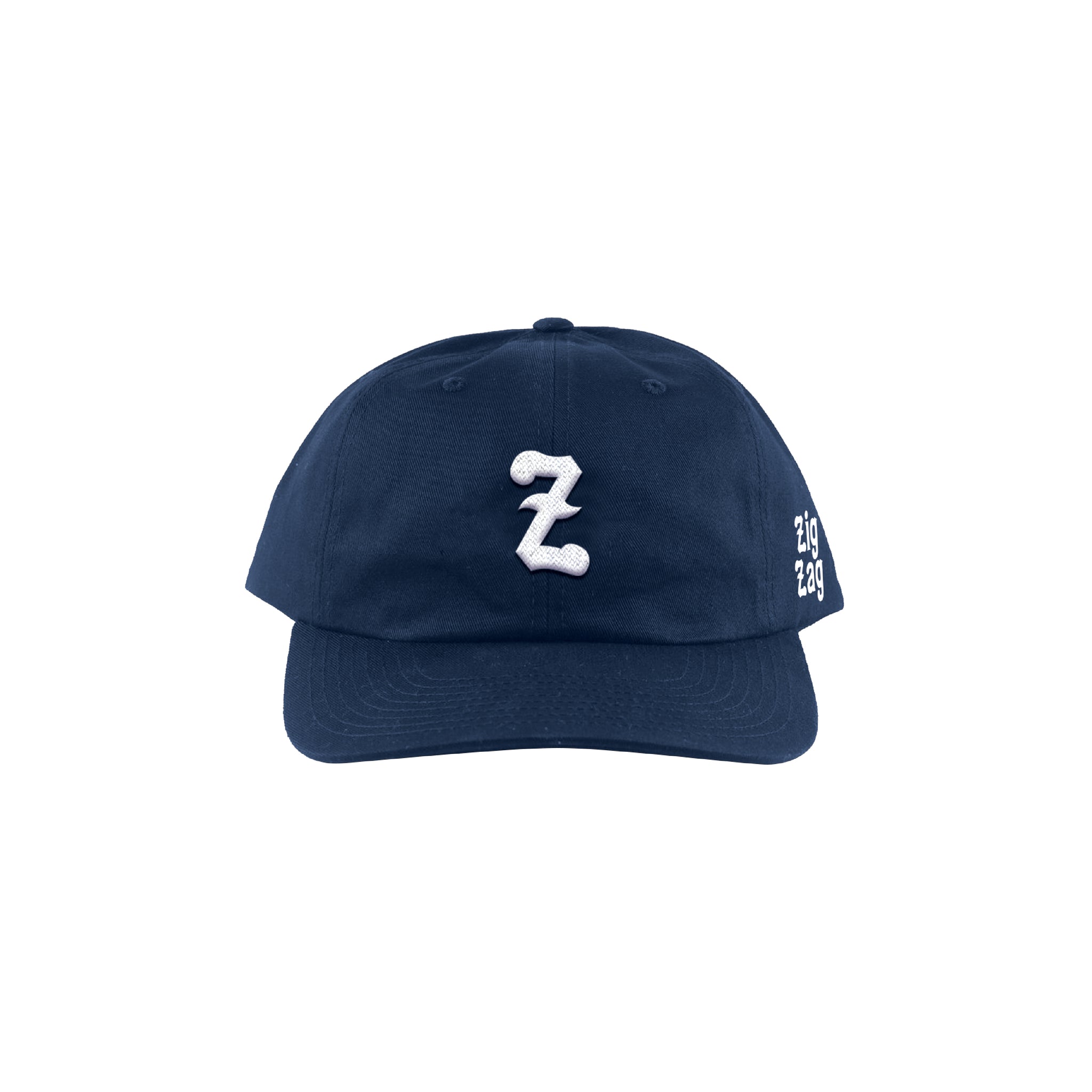 Zig-Zag Z Hat in Navy Blue | Zig-Zag