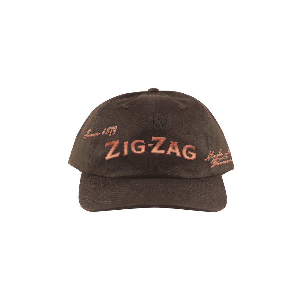 ZIG-ZAG MOTIF HAT - DARK BROWN – Zig-Zag