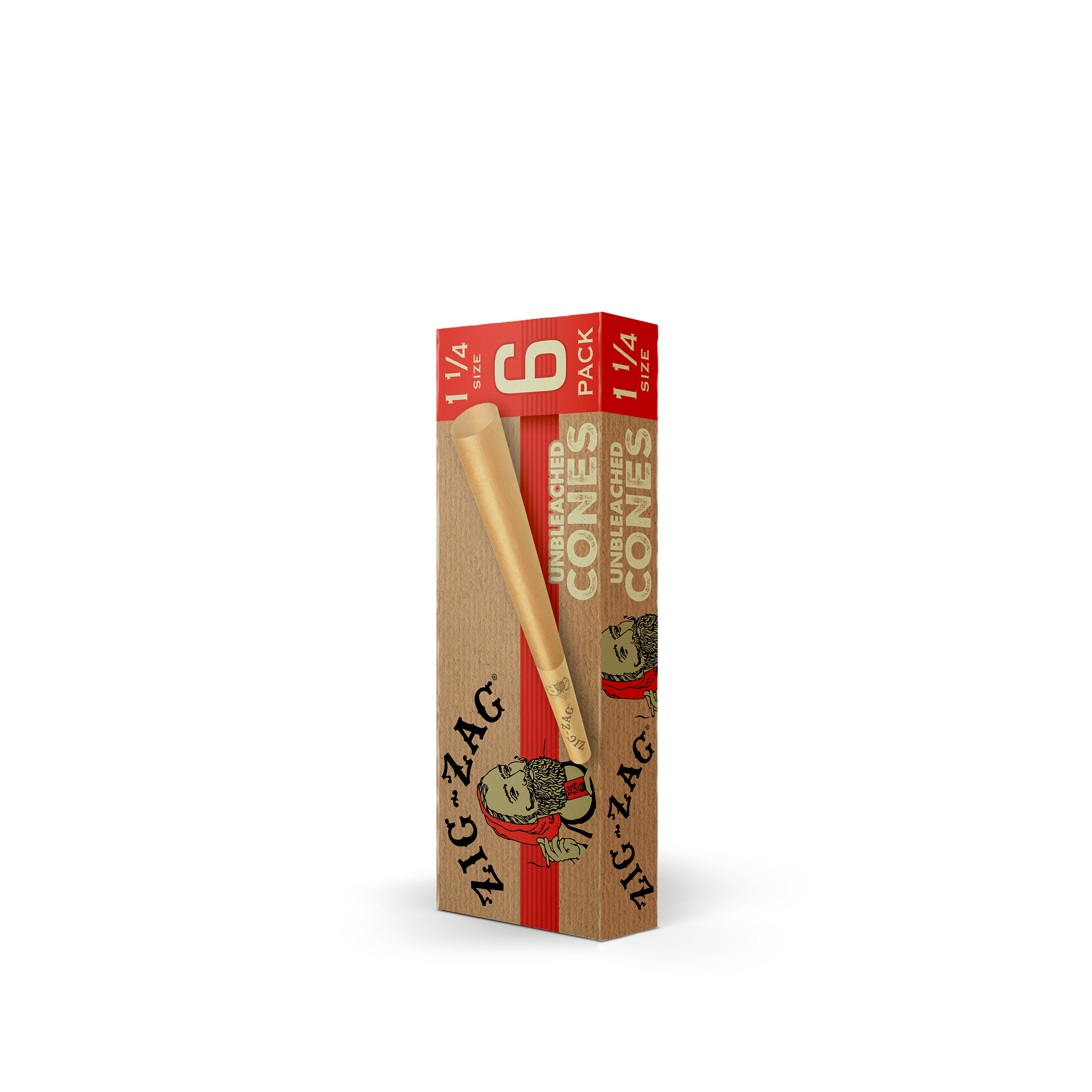 Unbleached 1 1/4 Paper Smoking Cones | Zig-Zag
